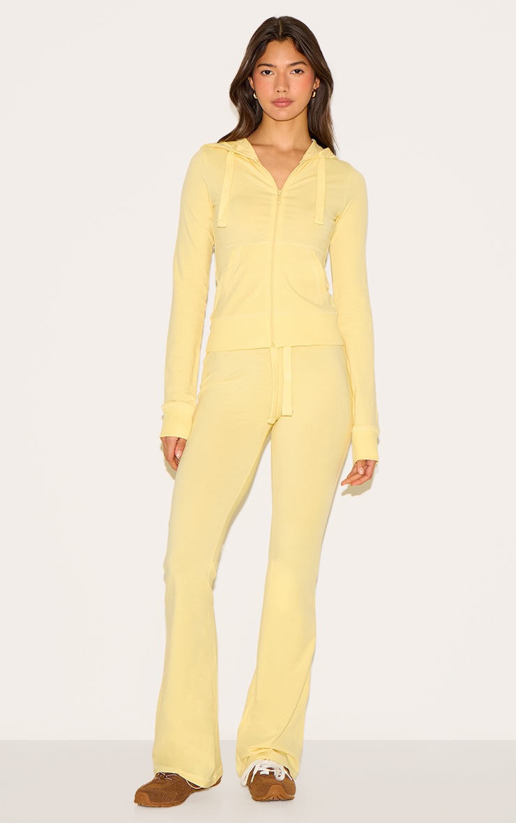Butter Yellow Low Rise Skinny Flare Pants | Co-ords | PLT AUS