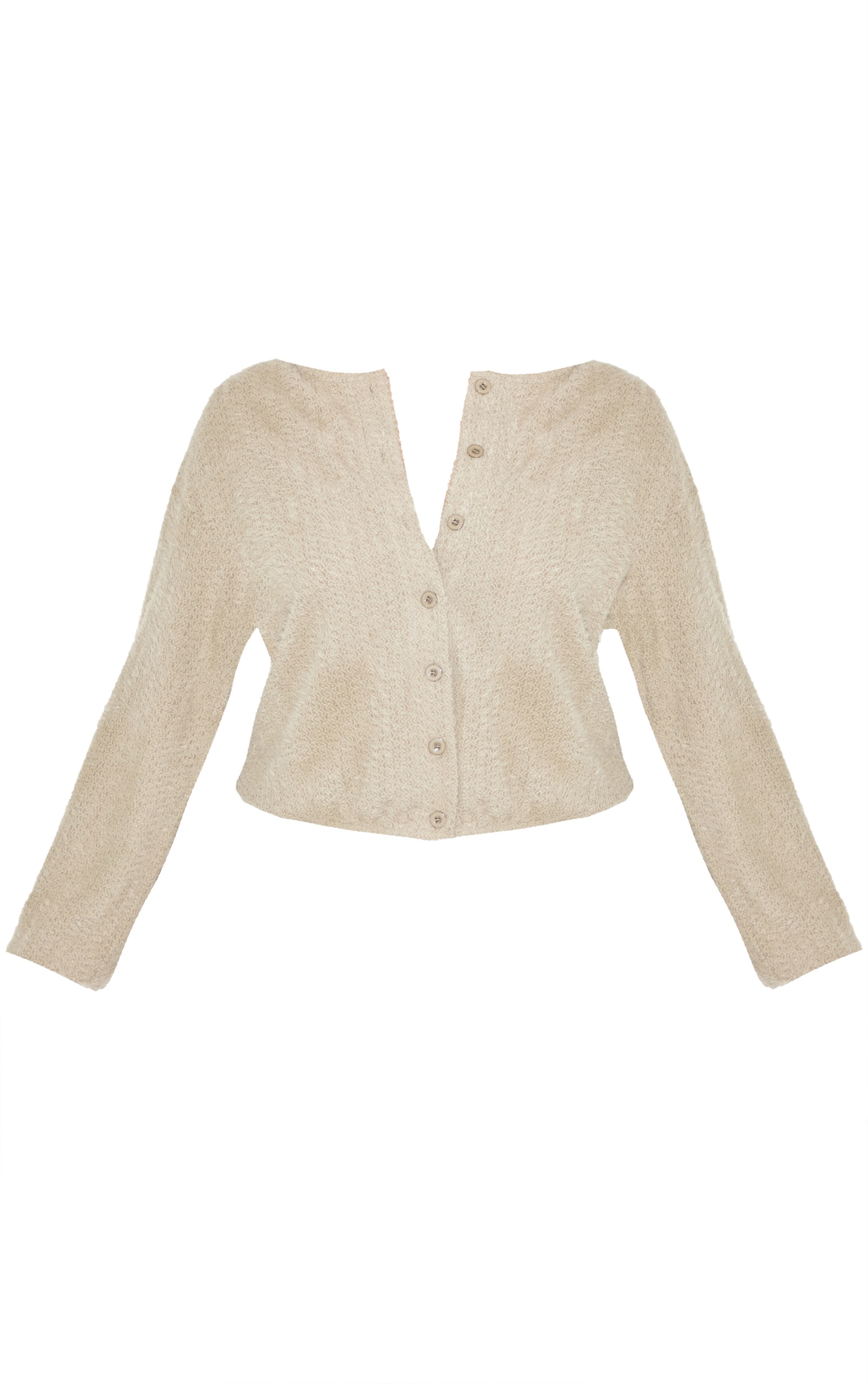 Mushroom Textured Button Up Long Sleeve Cardigan | Co-ords | PLT