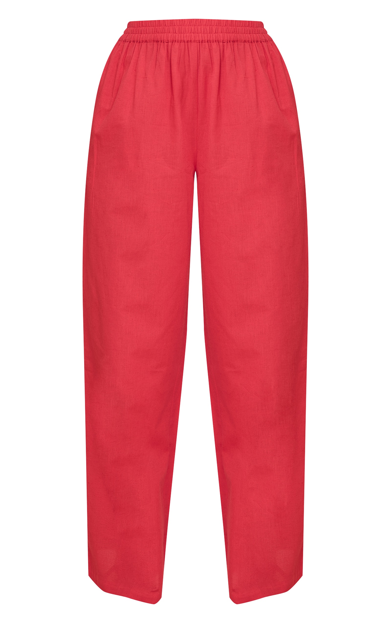 Tomato Red Floaty Wide Leg Trousers | Co-ords | PLT