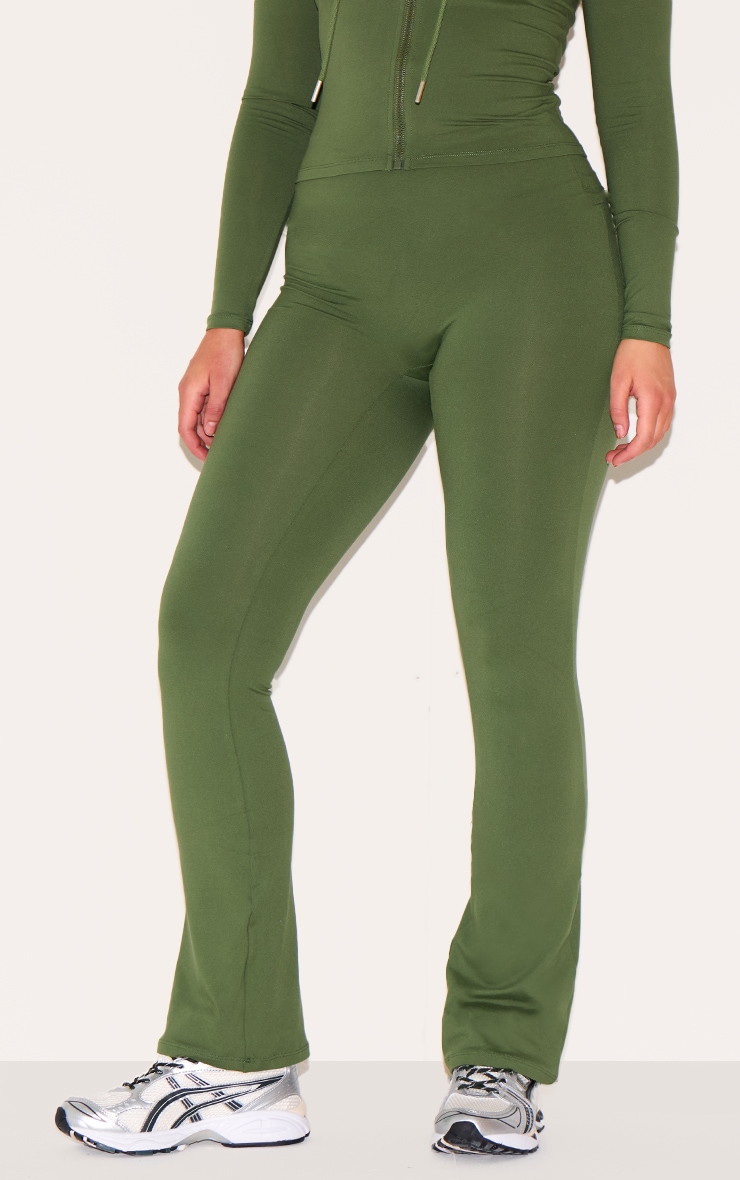 Shape Khaki Sculpted Foldover Waist Flare Pants | Shape ...