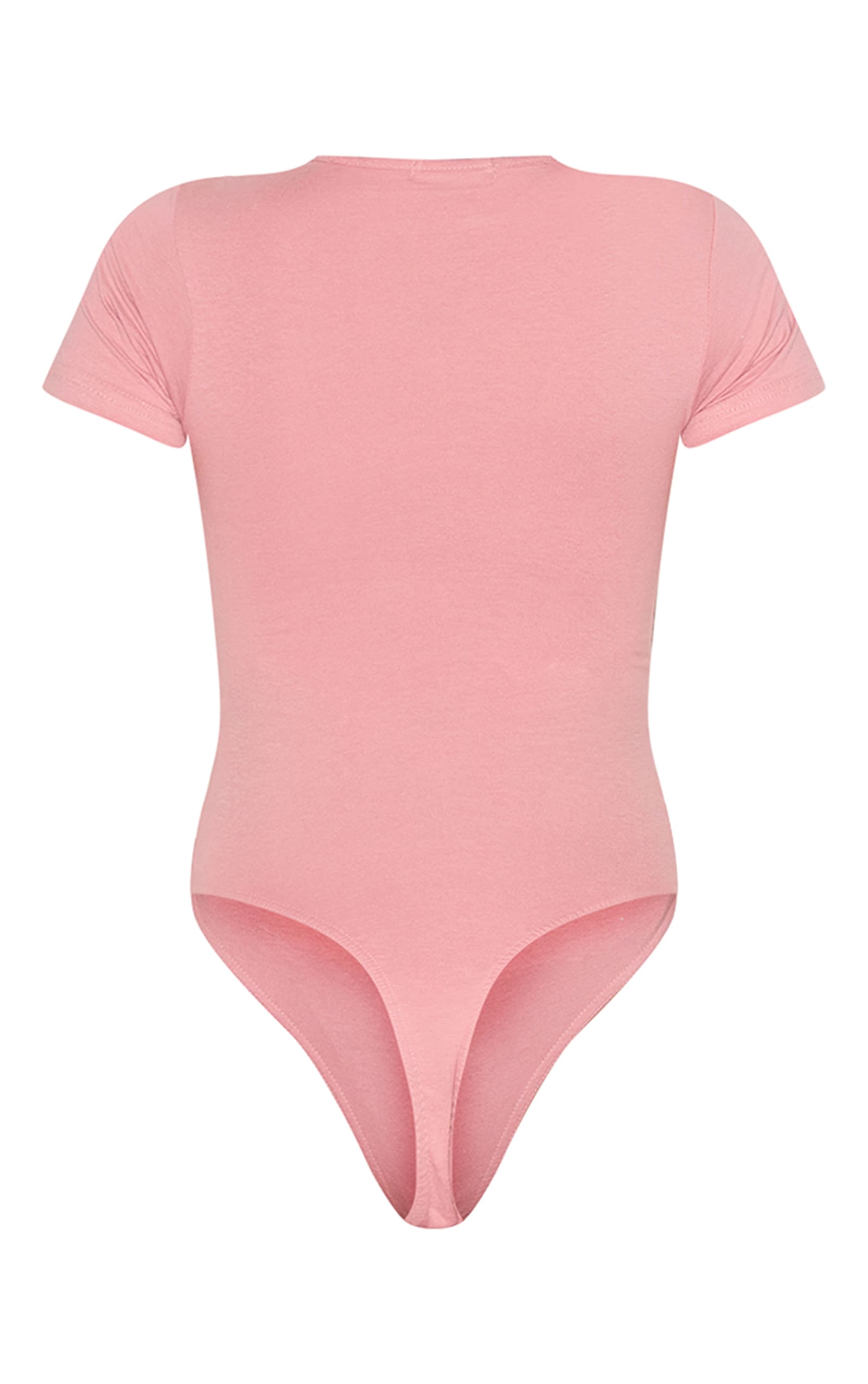 PLT Light Pink Logo Short Sleeve Bodysuit | Athleisure | PLT