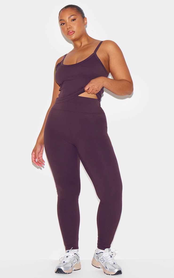Dark Plum Ultimate Sculpt Strappy Gym Vest | Athleisure ...