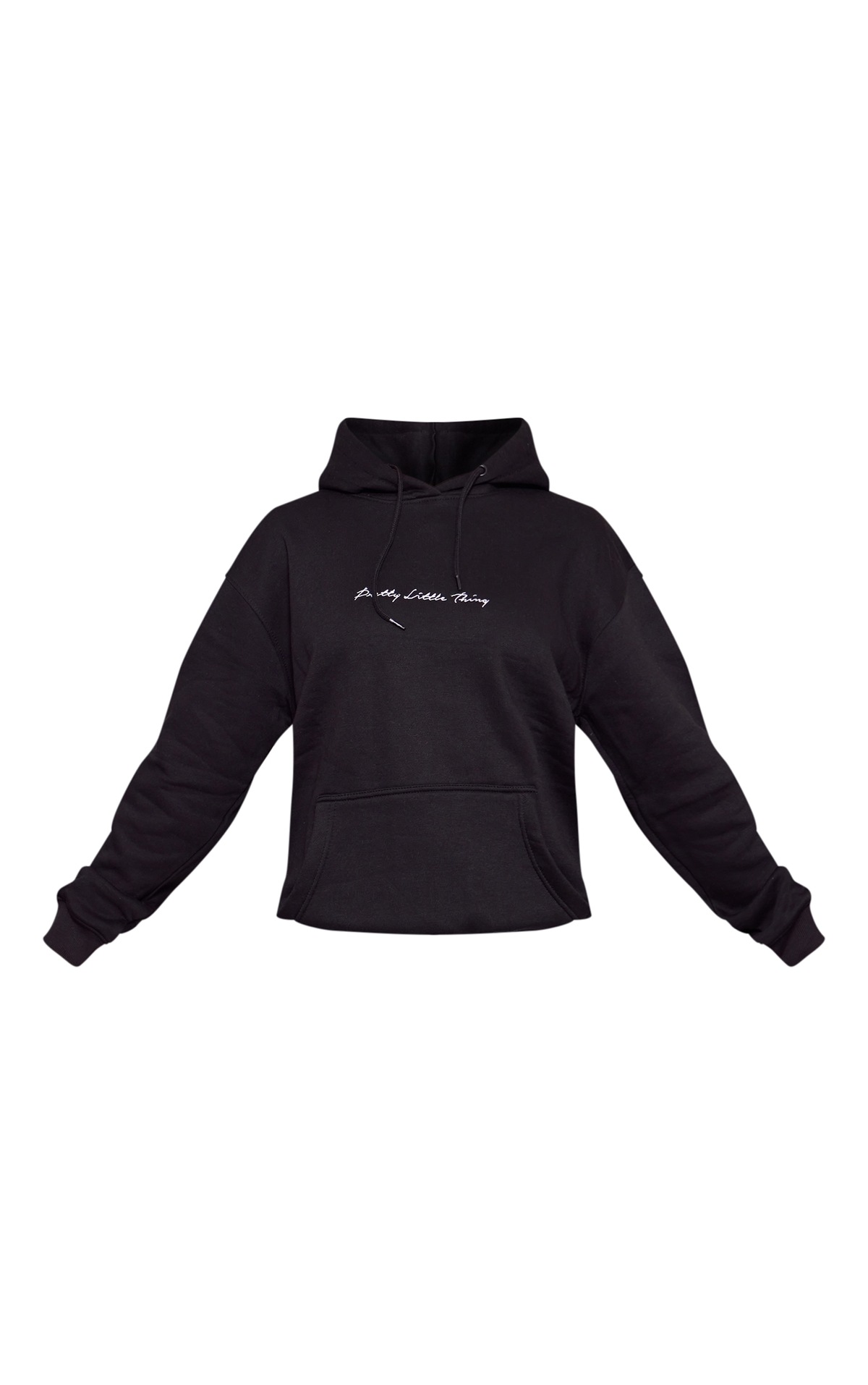 PLT Black Embroidered Oversized Hoodie | Athleisure | PLT IRE
