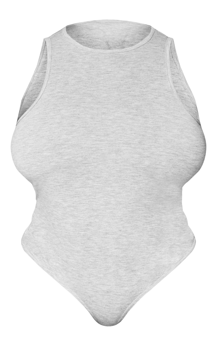Plus Body gris chiné à dos nageur | PrettyLittleThing FR