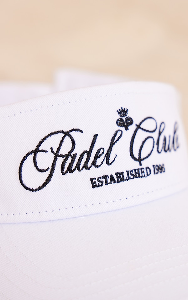 White Padel Club Graphic Tennis Cap | Accessories | PLT