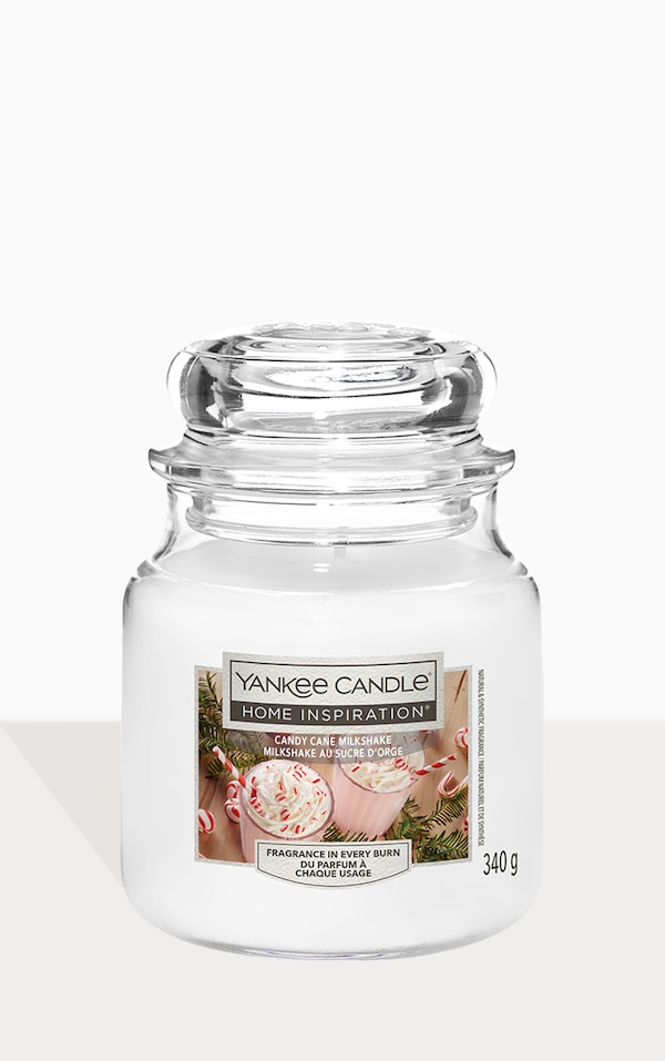 Yankee Candle Home Inspiration Candy Cane Milkshake Medium Jar ...