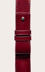Burgundy Mini Double Zip Circle Grab Bag | Accessories | PLT