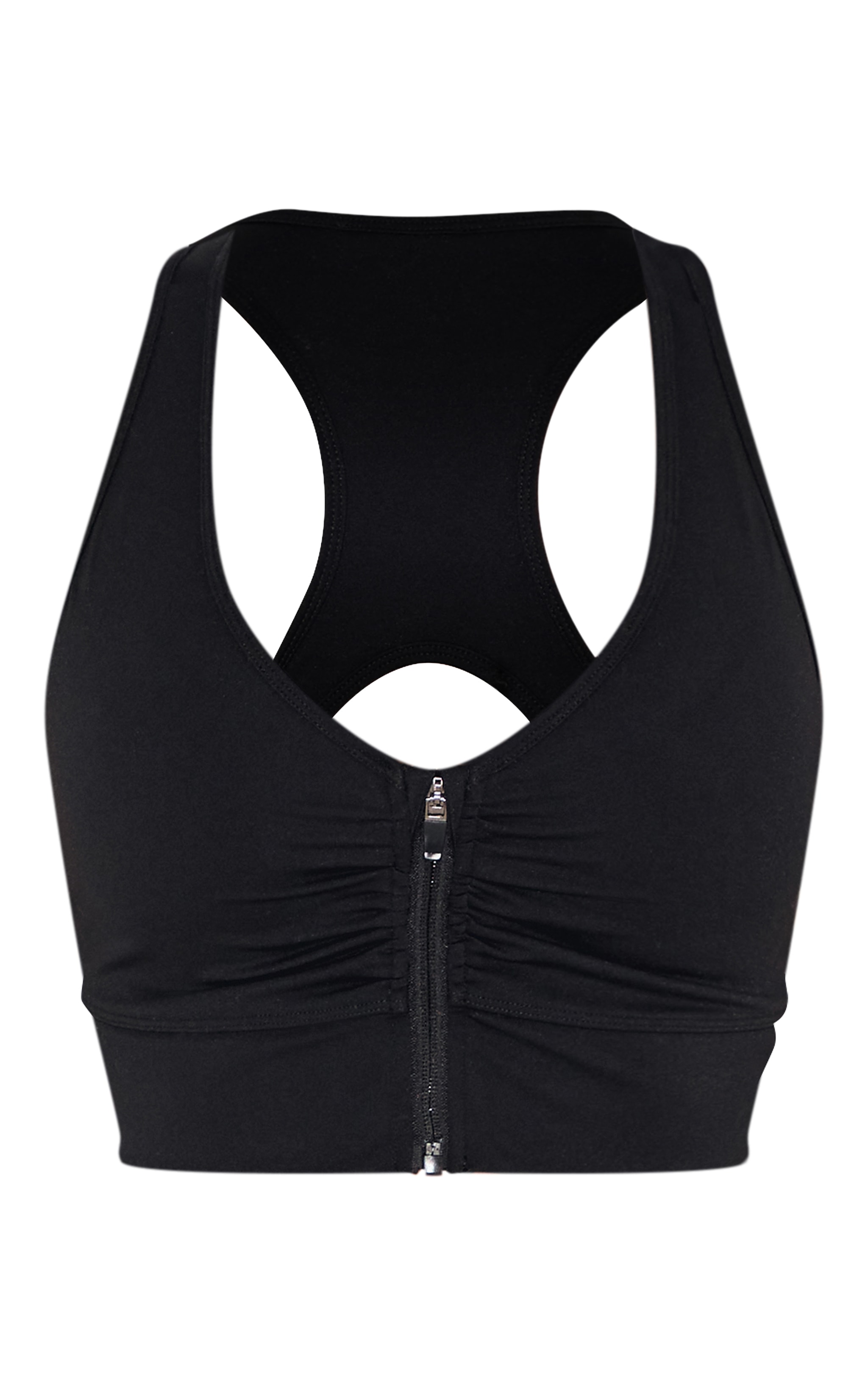 Shape Black Active Ruched Front Cupped Sports Bra | Shape ...