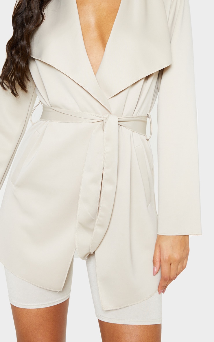 Stone Scuba Waterfall Jacket | PrettyLittleThing