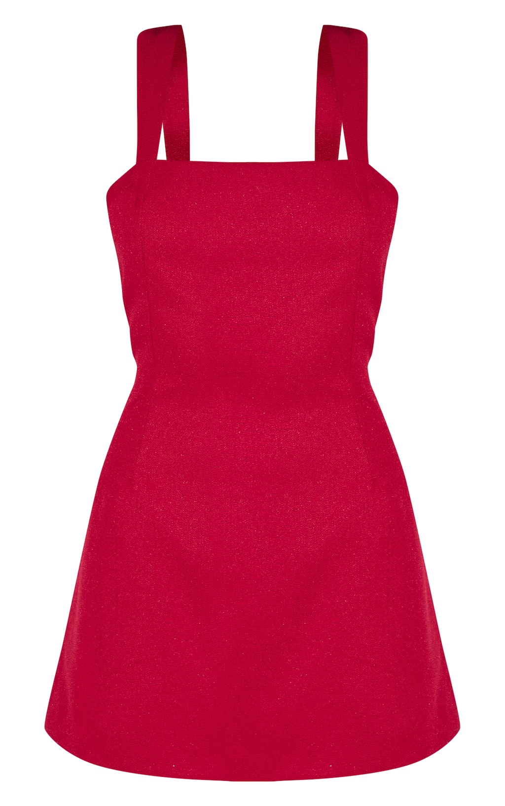 Red Twill Cut Out Bow Shift Dress | Dresses | PLT USA