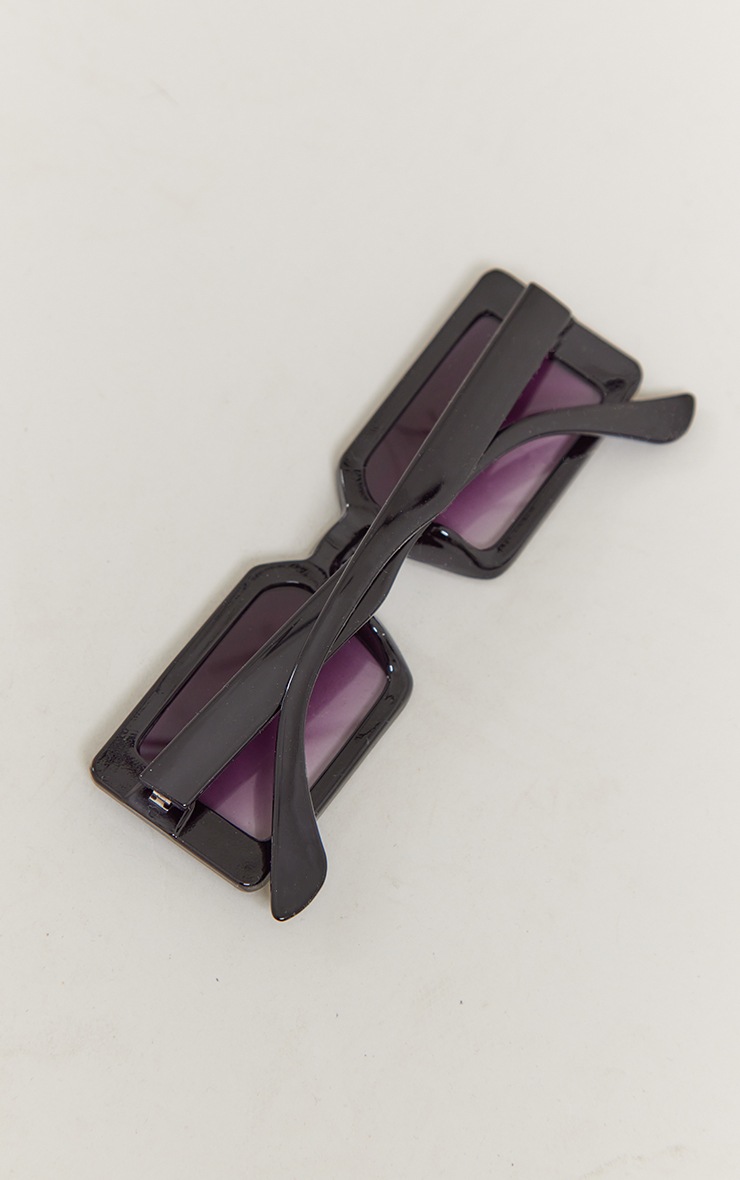 Black Ombre Lens Rectangular Sunglasses | Accessories ...