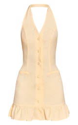 Lemon Tailored Woven Down Frill Hem Shift Dress | Dresses | PLT
