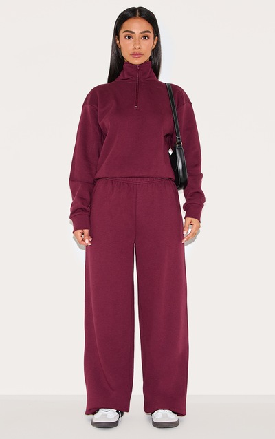 Burgundy Tracksuits | PrettyLittleThing
