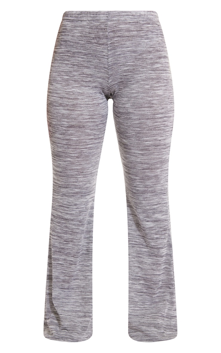 Light Grey Basic Marl Skinny Flared Trousers | PrettyLittleThing AUS