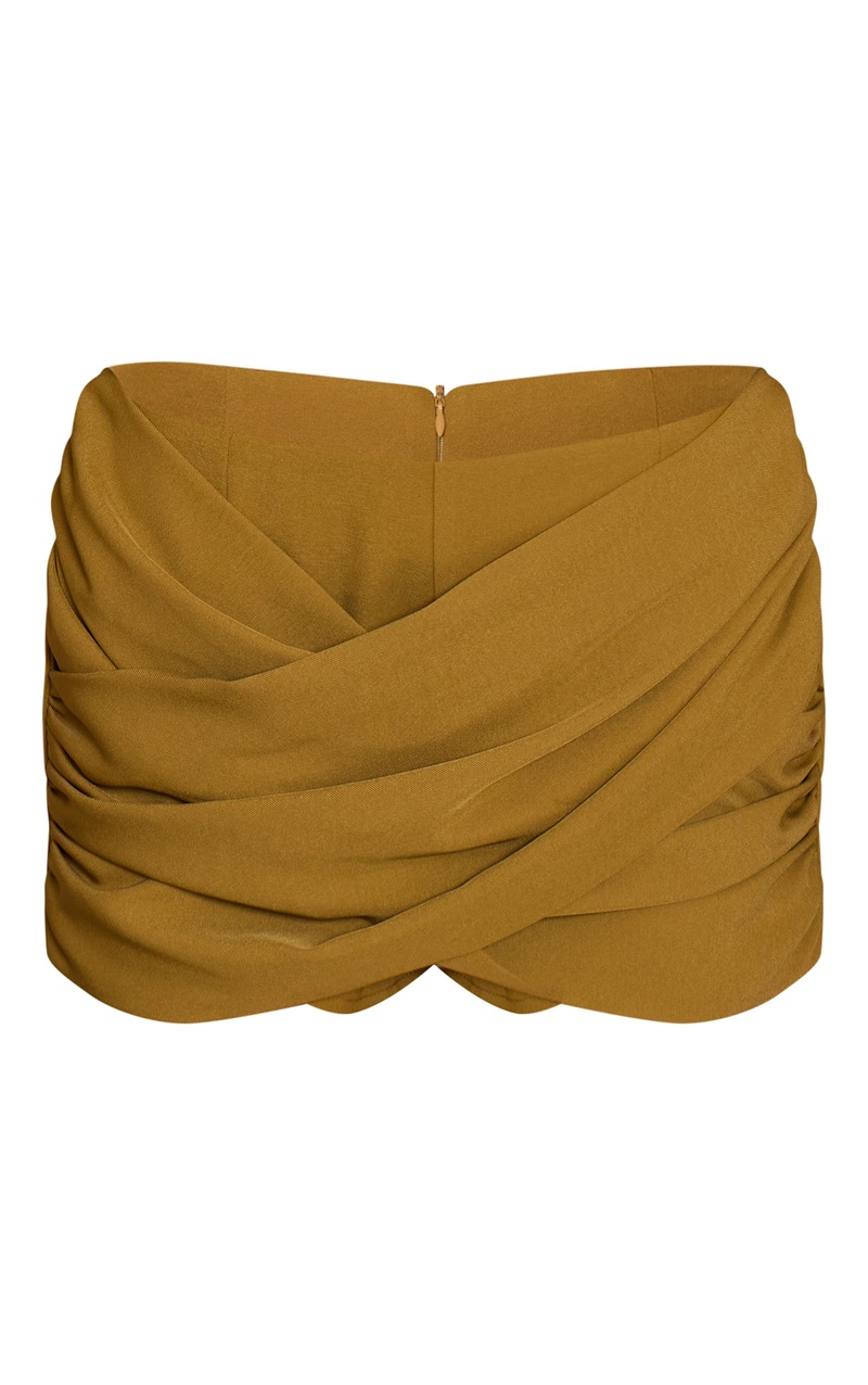 Chartreuse Twist Detail Shorts | Co-ords | PrettyLittleThing CA
