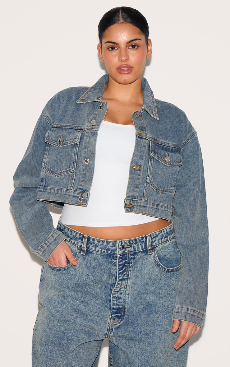 Plus size denim jackets store