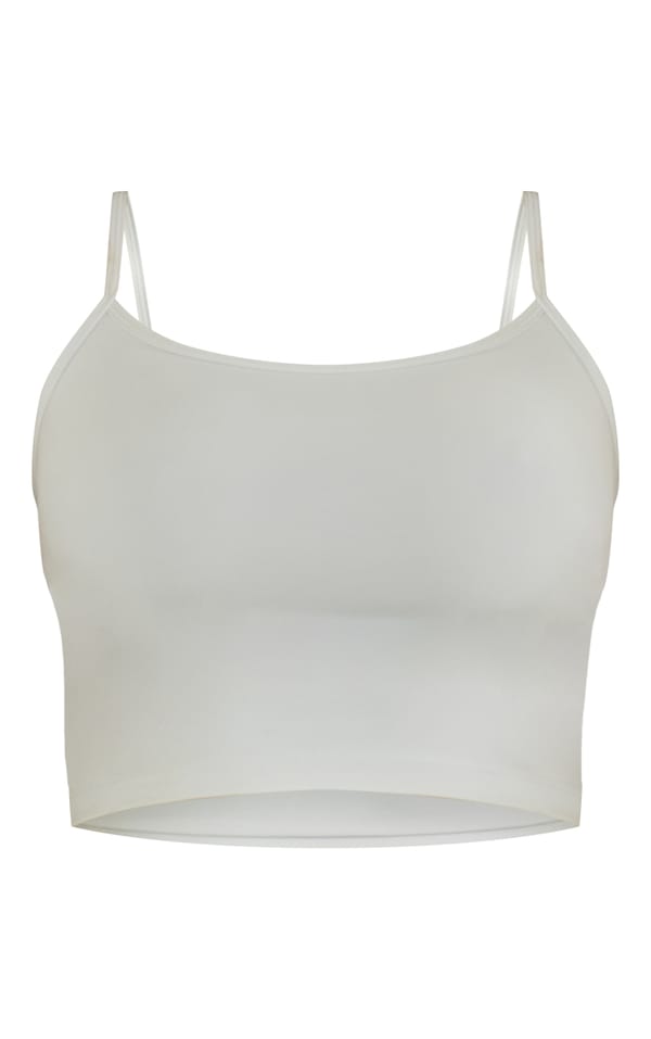 Light Grey Contour Sculpt Strappy Top | Tops | PLT