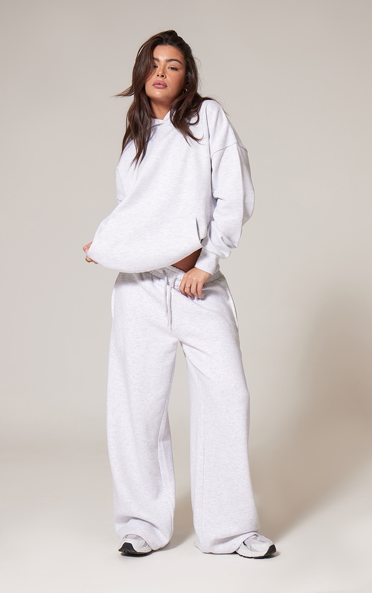 Ash Grey Premium Wide Leg Sweat Sweatpants | Athleisure | PLT USA