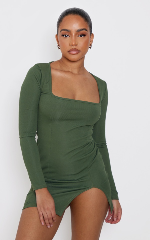 Square Neck Dresses | Square Neckline Dresses | PrettyLittleThing