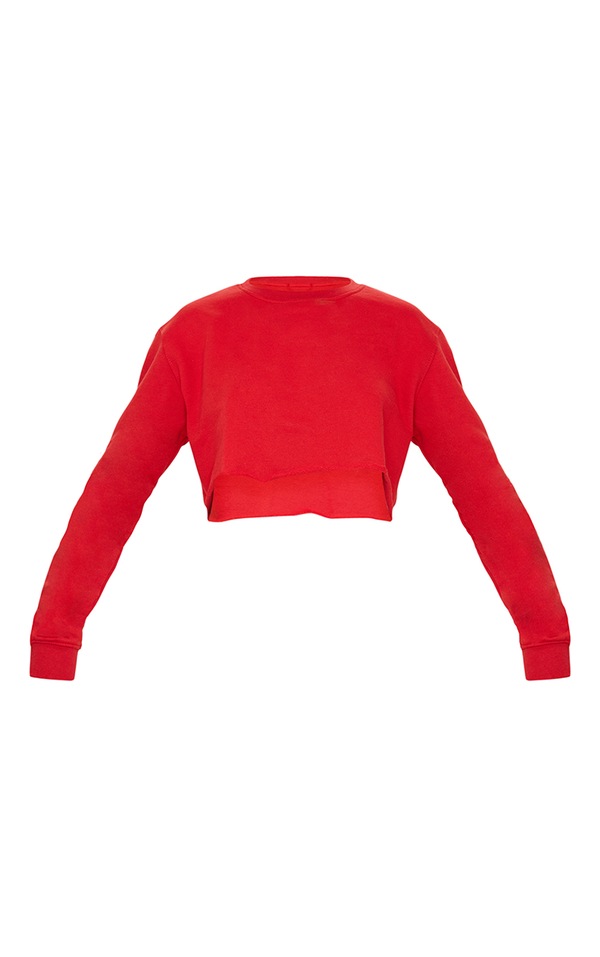 Red Ultimate Cropped Sweatshirt | Sweat | PLT