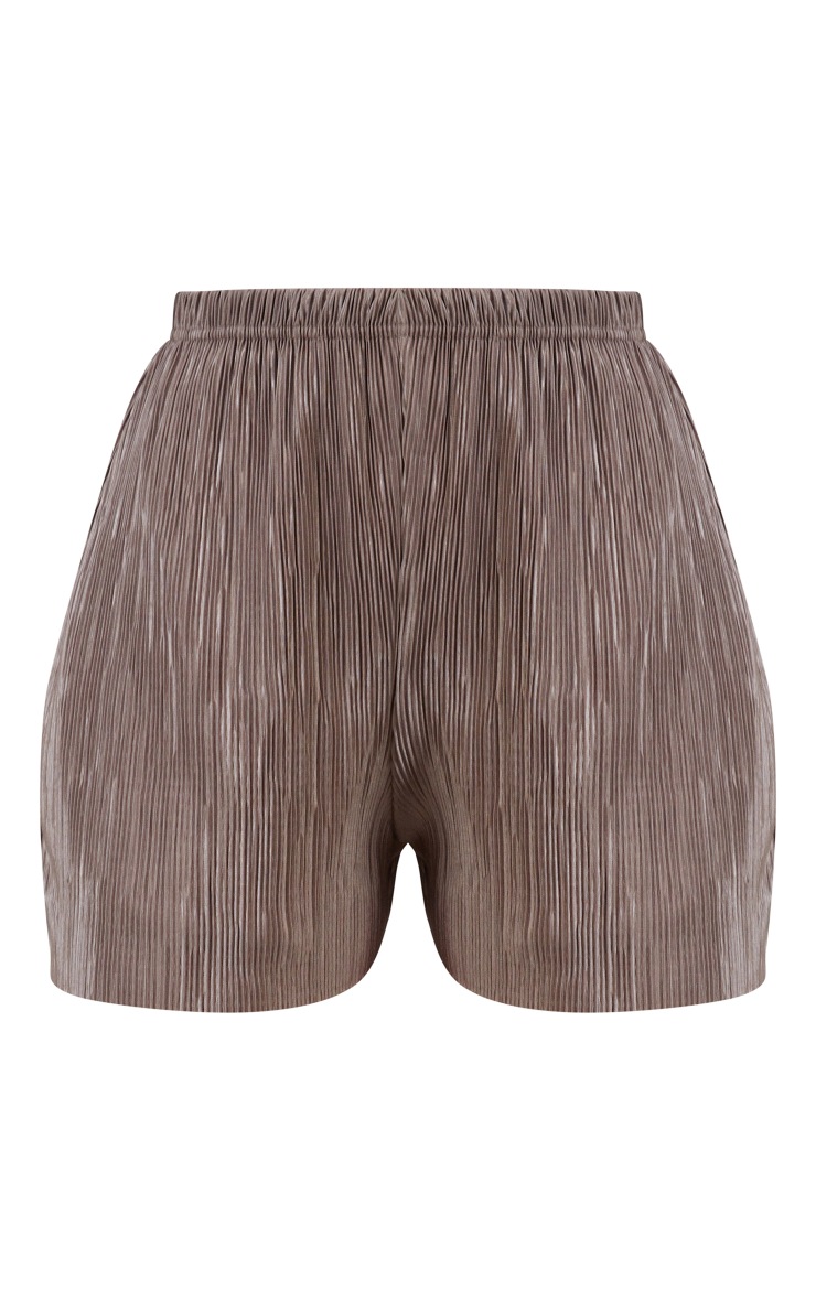 Stone Plisse Elasticated Waist Floaty Shorts | Bottoms ...