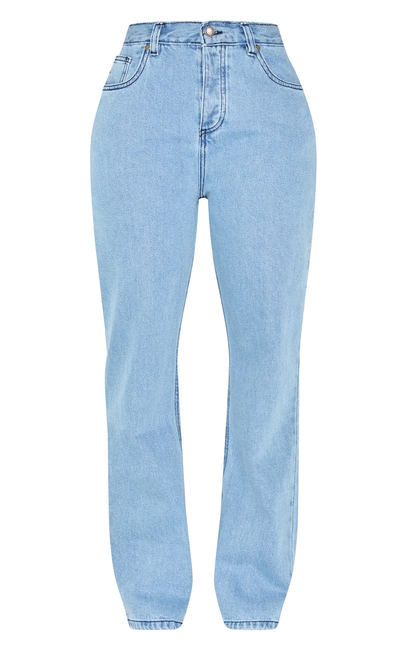 Shape Mid Blue Acid Wash Denim Wide Leg Jeans | Shape ...
