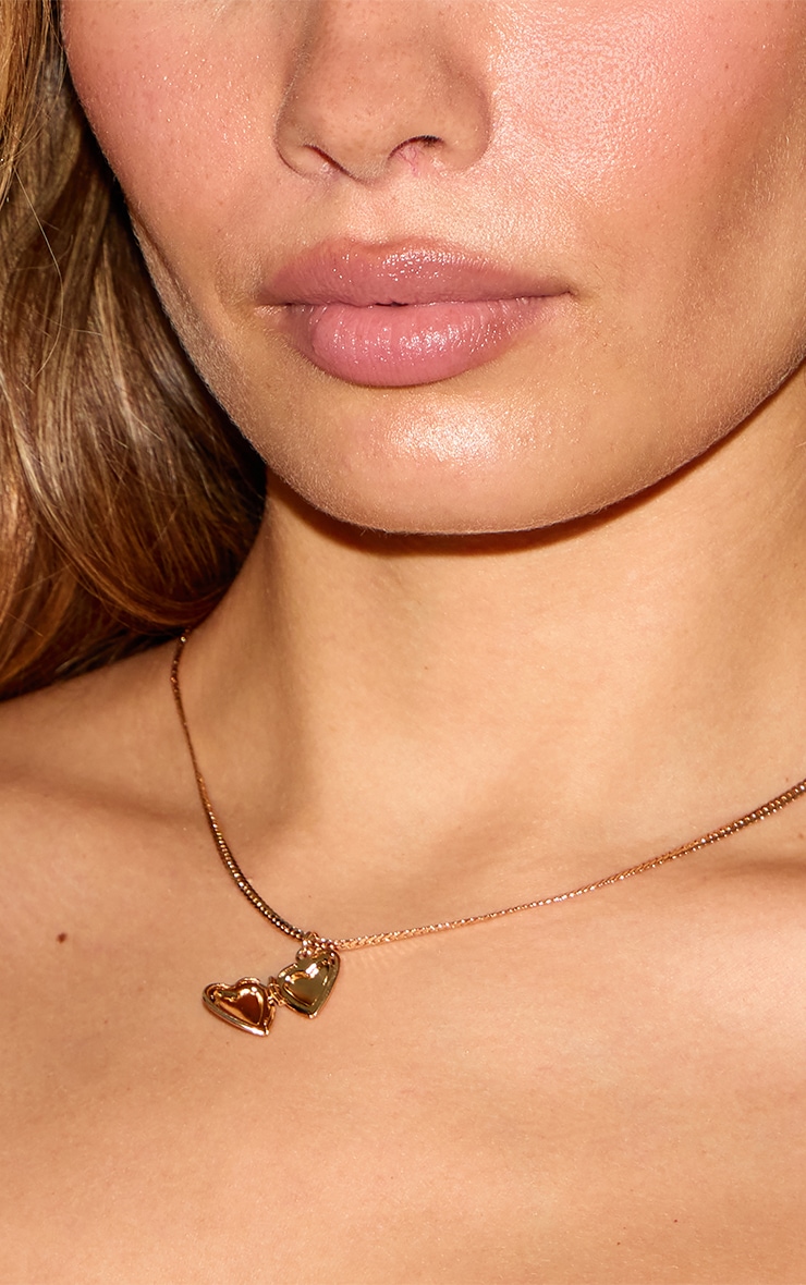 Gold Locket Snake Chain Necklace | Accessories | PrettyLittleThing USA