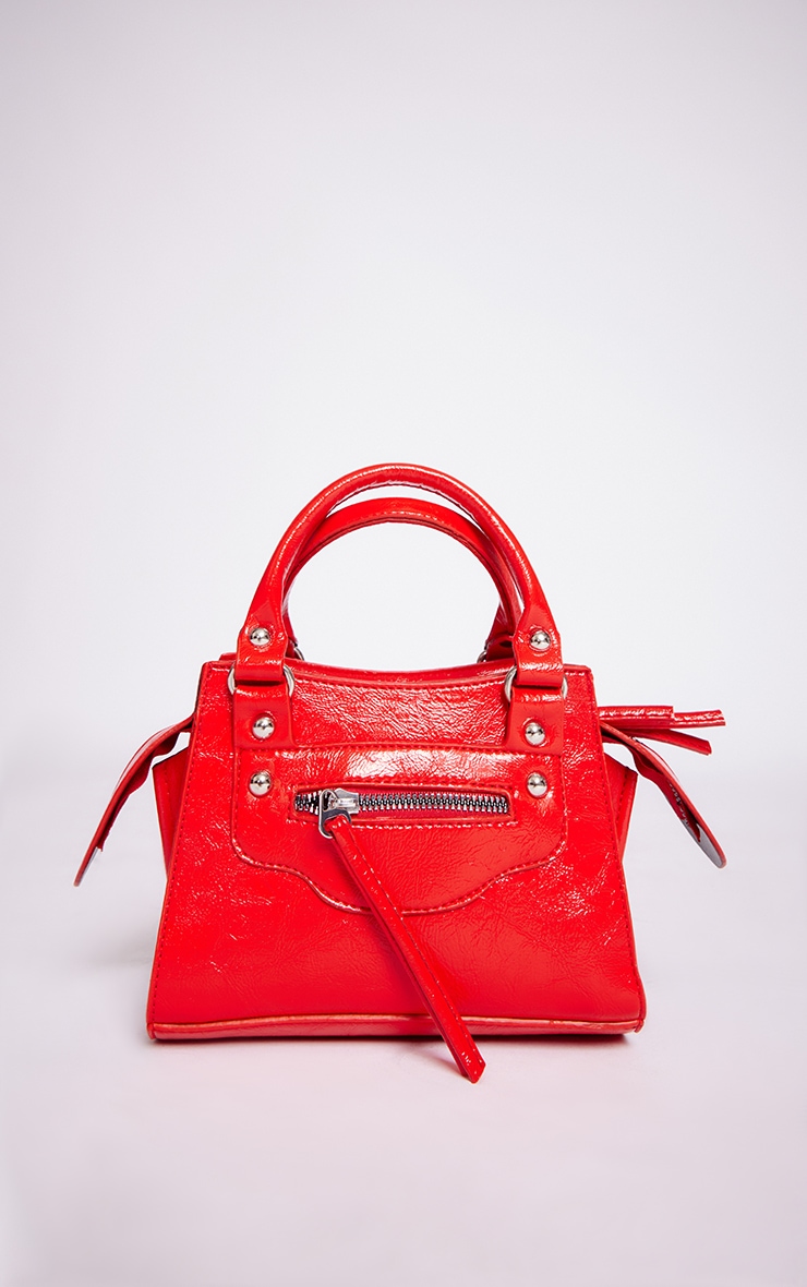 Mini Sac À Main Rouge À Détail Zip | Accessoires | PLT FR