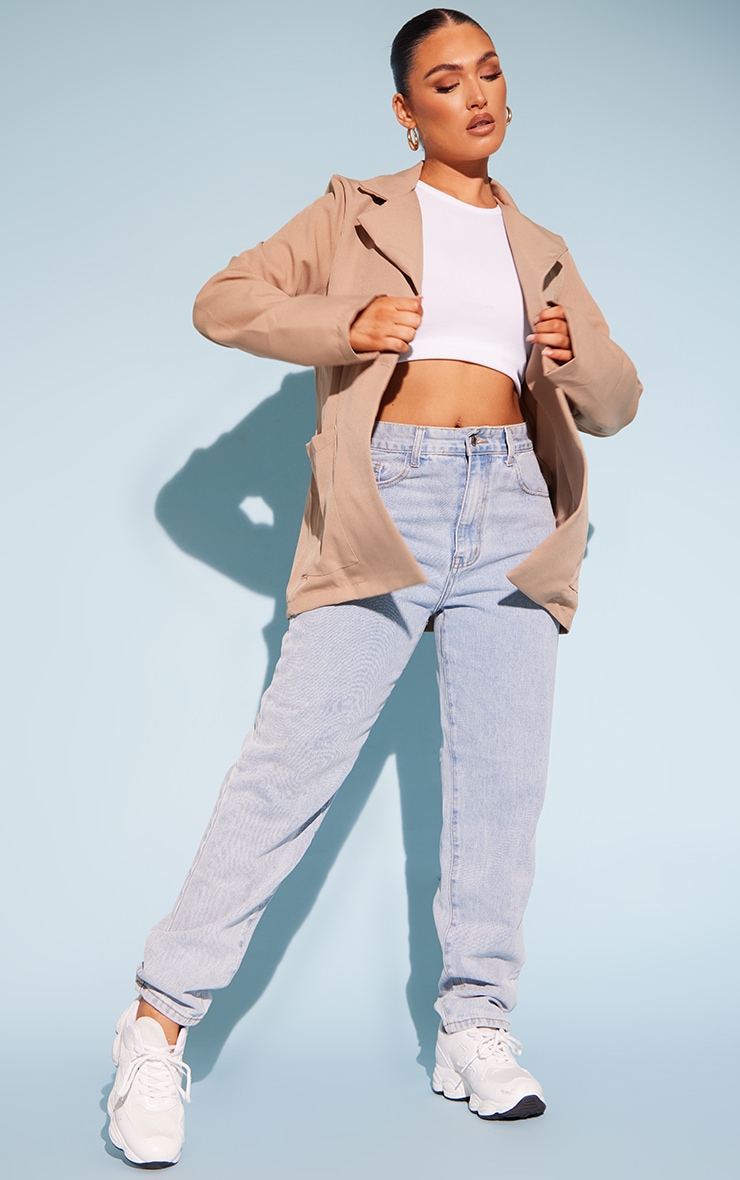 Camel Single Breasted Patch Pocket Basic Blazer | Outerwear | PLT