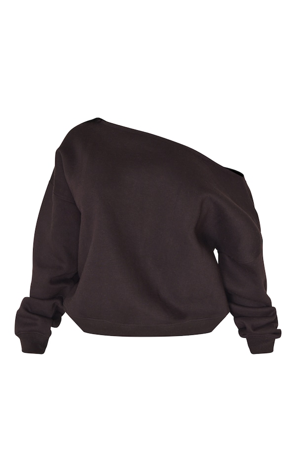 Shape Black Sweat Raw Edge Slouch Sweatshirt | Shape ...