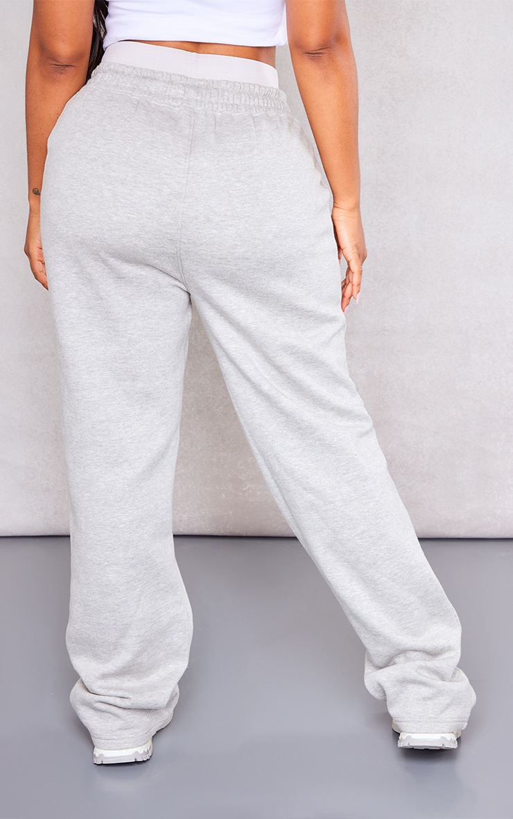 Shape Jogging large gris chiné à bande boxer | PrettyLittleThing FR