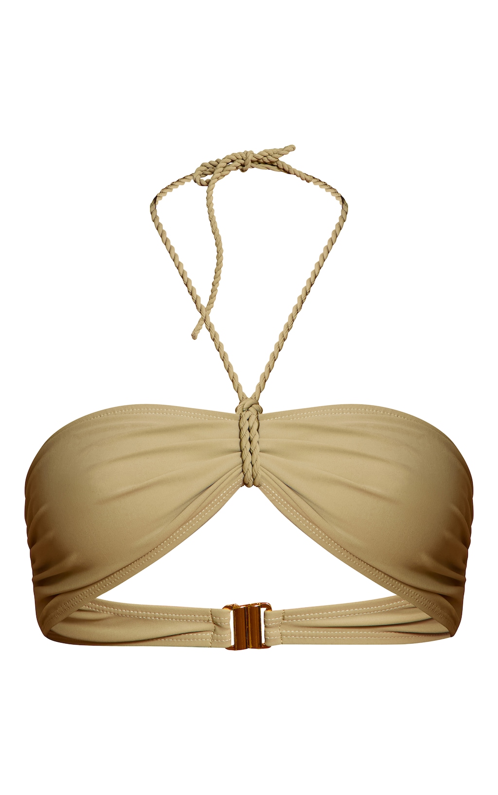 Sage Twist Halter Strap Bandeau Bikini Top | Swimwear ...