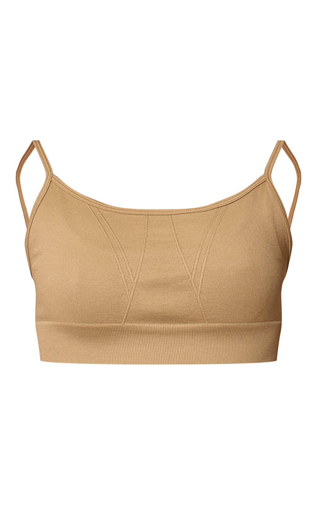 Olive Seamless Double Layered Sports Bra | Athleisure | PLT