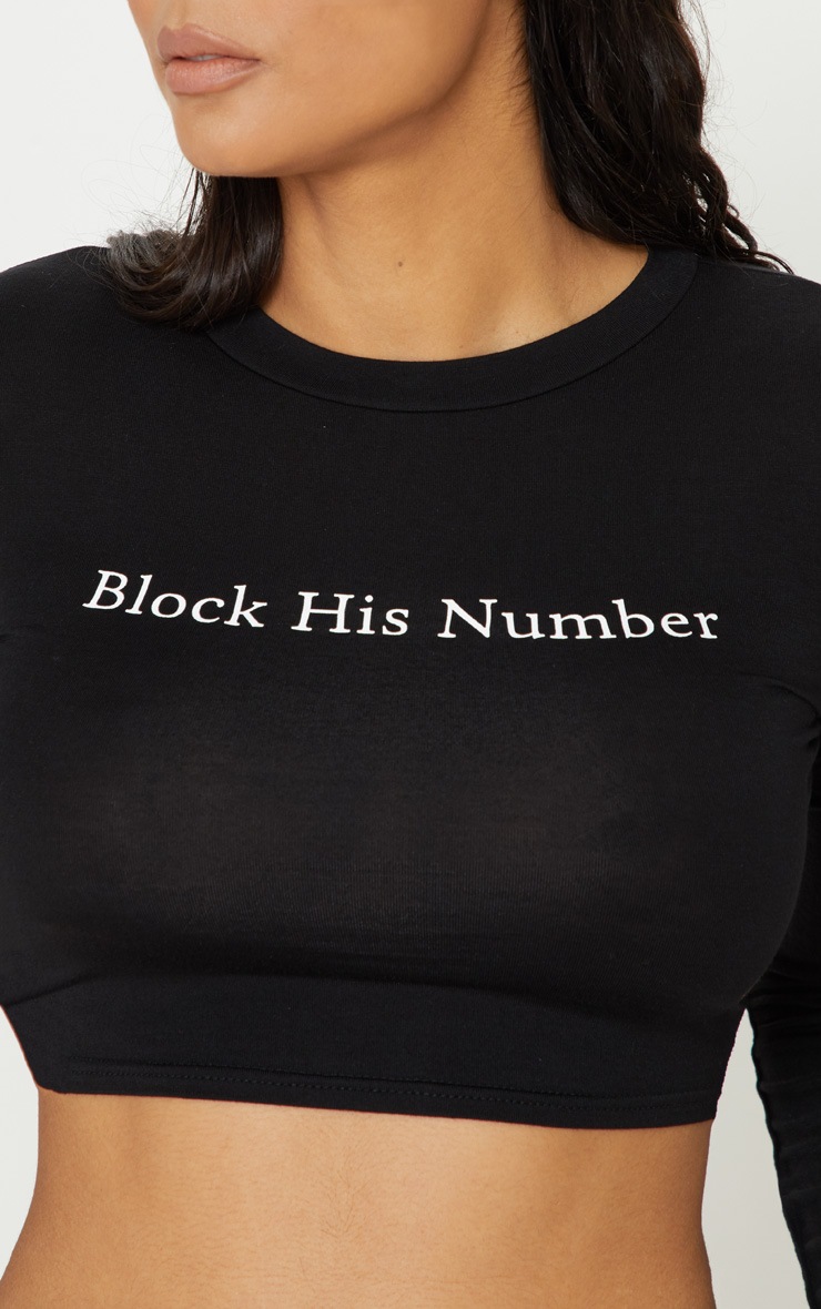 Black Block His Number Top | Tops | PLT