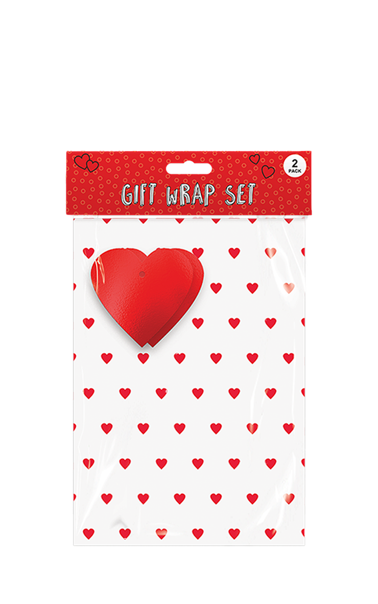 White Valentine's Day Gift Wrap Pack | PrettyLittleThing IE