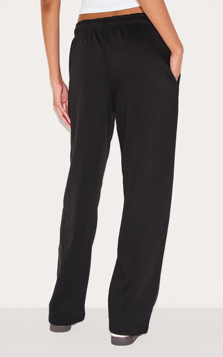 PLT Black Logo Oversized Wide Leg Joggers | Sweat | PrettyLittleThing