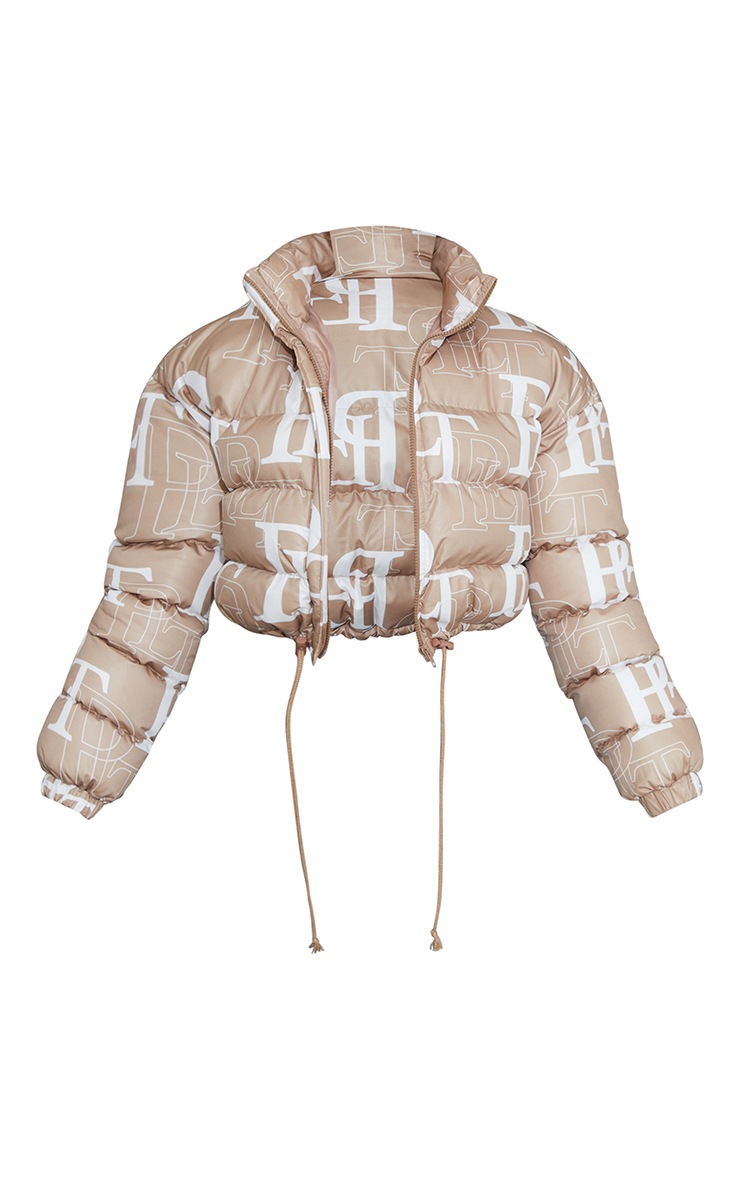 PRETTYLITTLETHING Stone Crop Puffer Jacket | Outerwear | PLT