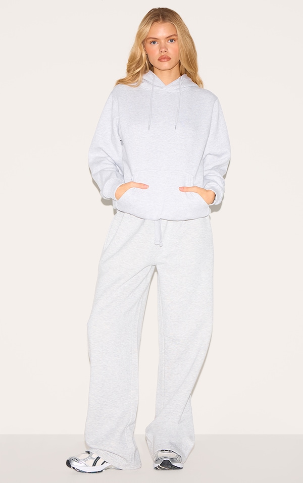 Ash Grey Oversized Fit Sweat Hoodie | Sweat | PrettyLittleThing USA