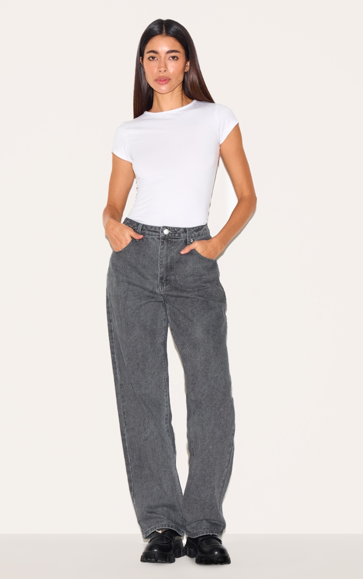 Grey High Waist Boyfriend Jeans | Denim | PLT AUS