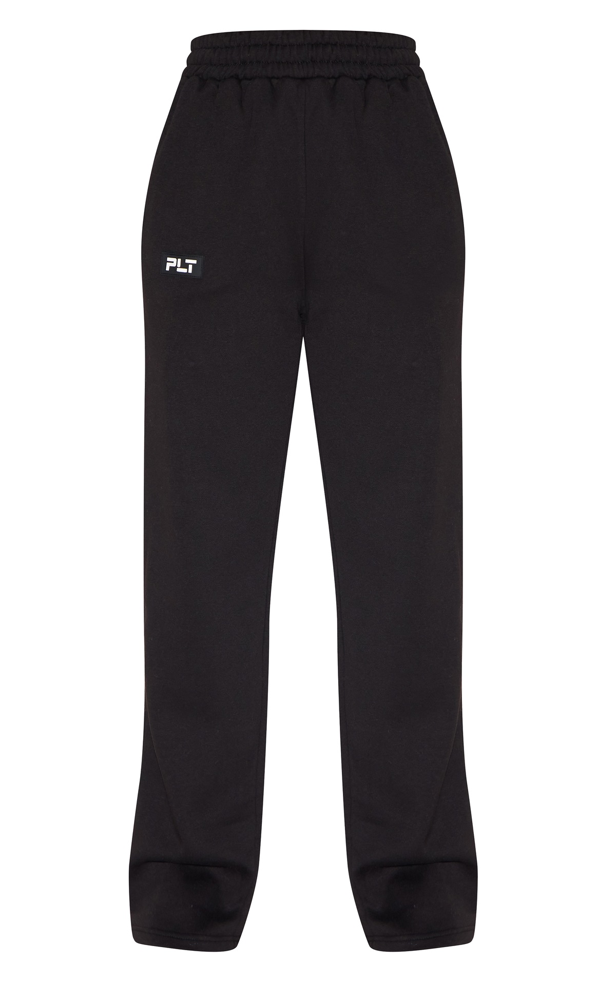 PLT Logo Black Badge Detail Straight Track Pants | Athleisure ...