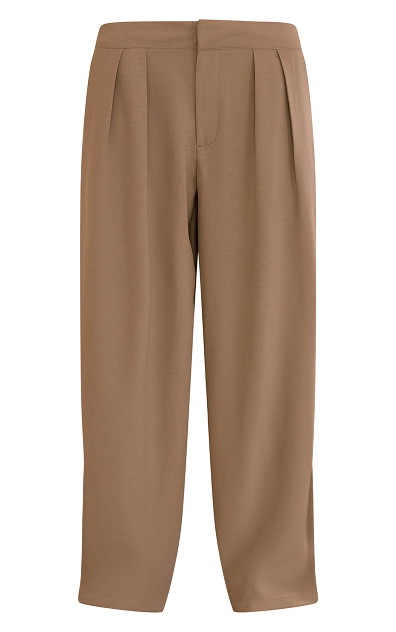 Mushroom Floaty Woven Double Pleat Wide Leg Pants | Bottoms ...