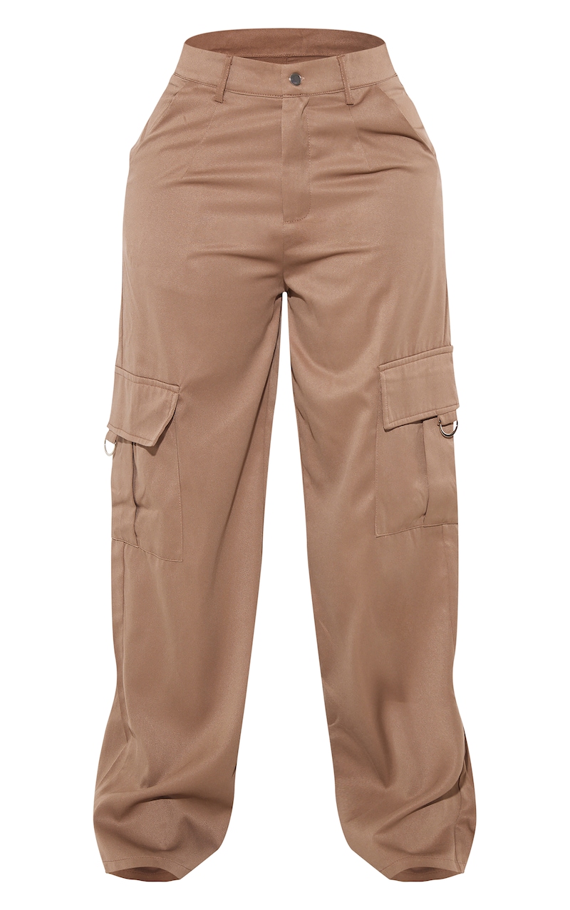 PLT Shape Mocha Rose Buckle Cargo Wide Leg Pants | Shape | PLT USA
