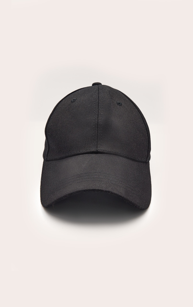 Black Plain Baseball Cap | Accessories | PLT