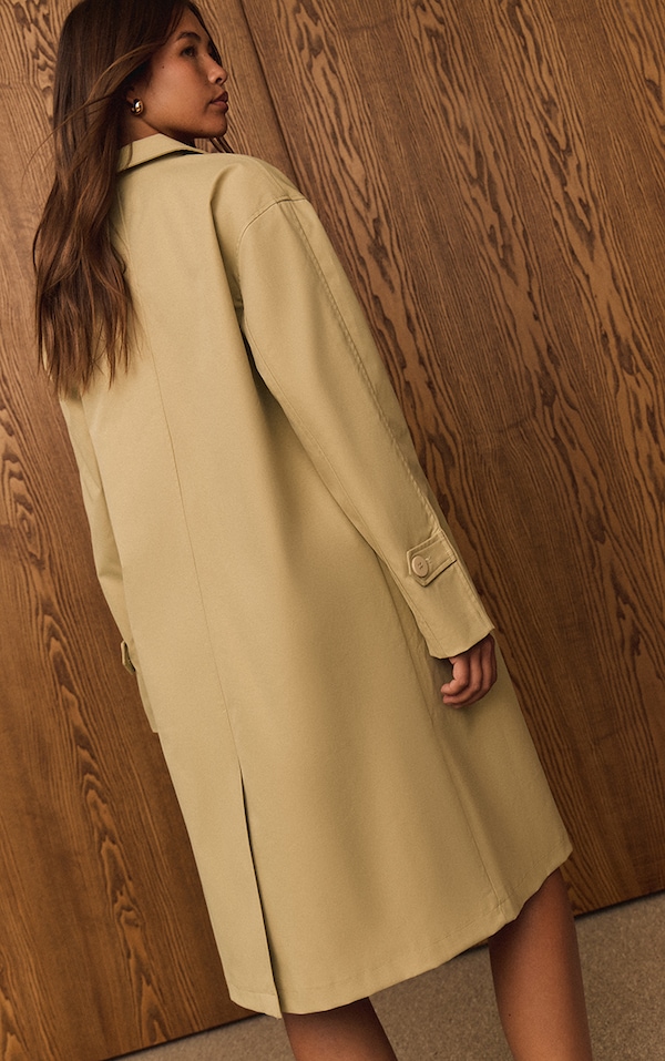 Beige Long Sleeve Car Jacket | Outerwear | PLT