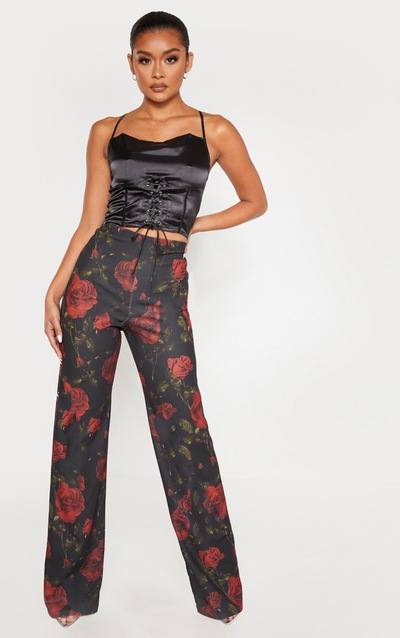 Wide Leg Trousers | Palazzo Pants | Wide Leg | PrettyLittleThing