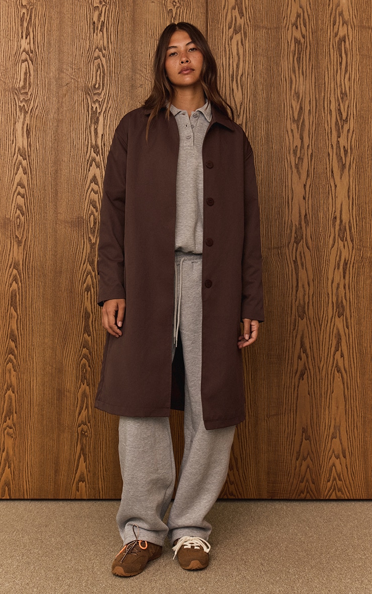 Dark Chocolate Long Sleeve Car Jacket | Outerwear | PLT USA