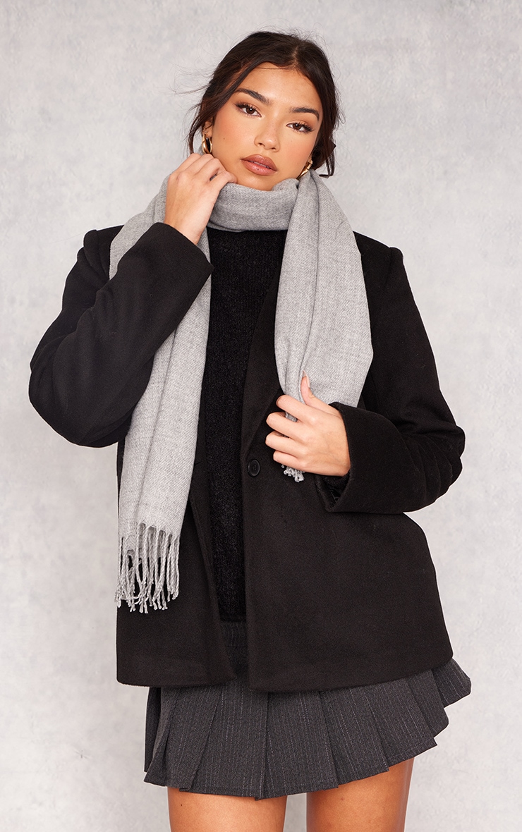Grey Basic Scarf | Accessories | PrettyLittleThing AUS