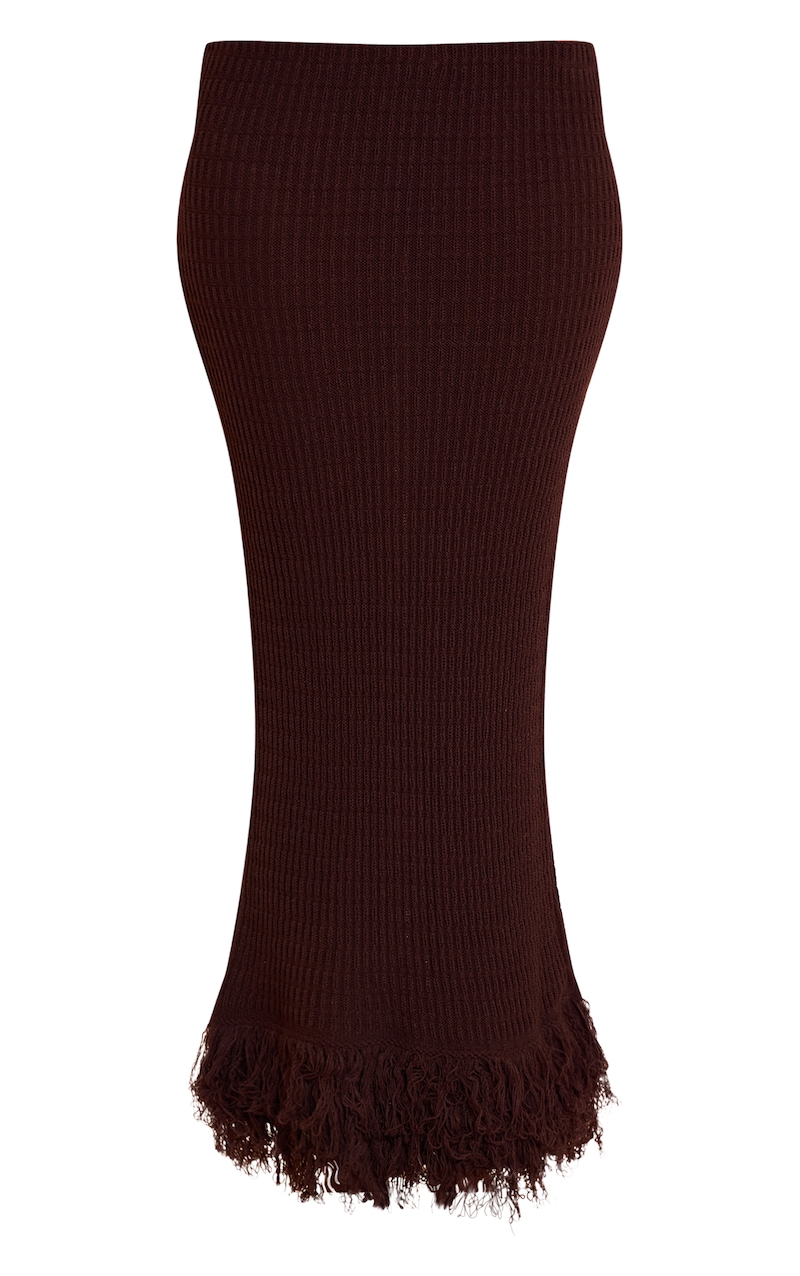 Chocolate Loop Knit Maxi Skirt | Knitwear | PLT