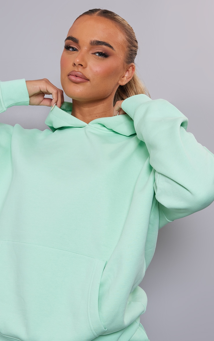 Plt Label Mint Academy Puff Oversized Hoodie | PrettyLittleThing