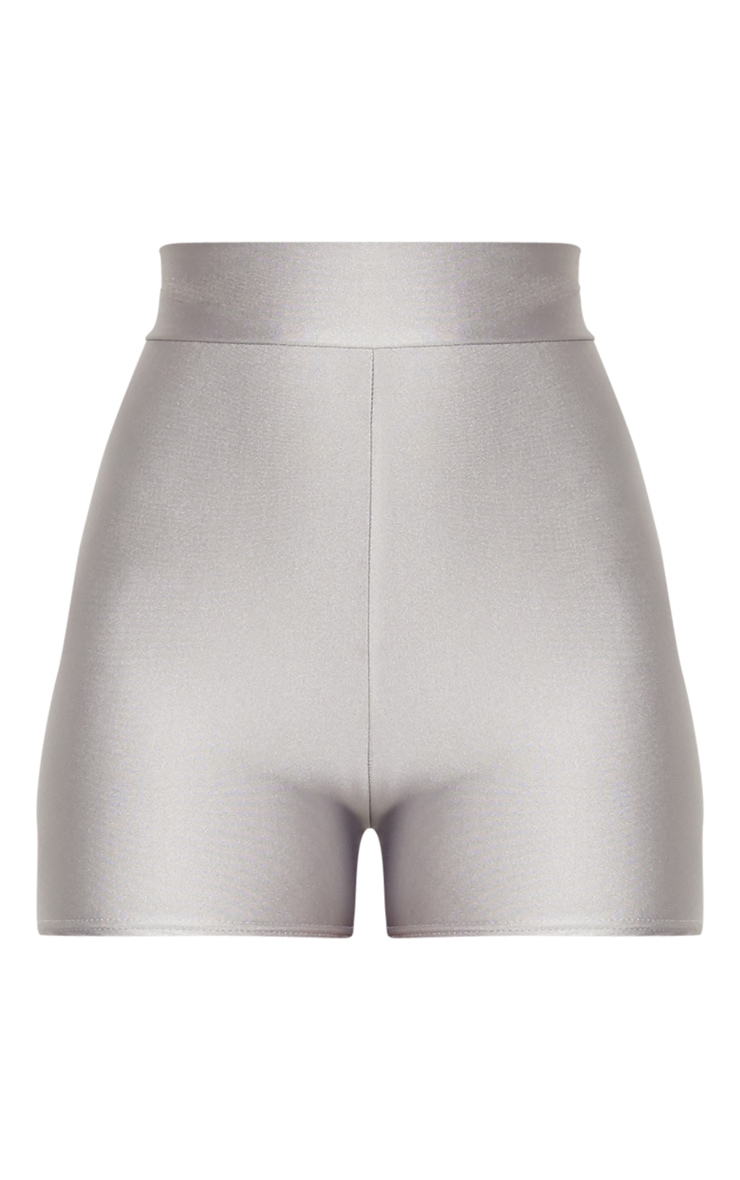 Silver Disco Hot Pant | Shorts | PrettyLittleThing